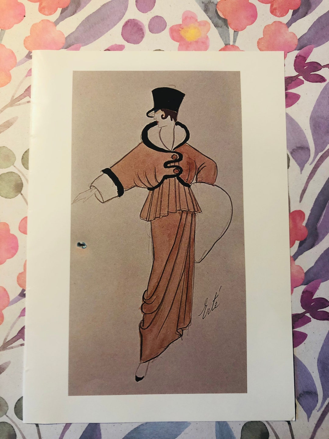 RARE ORIGINAL Stunning 1978 'erte' Book Plate 'chez Poiret 1911' Un ...