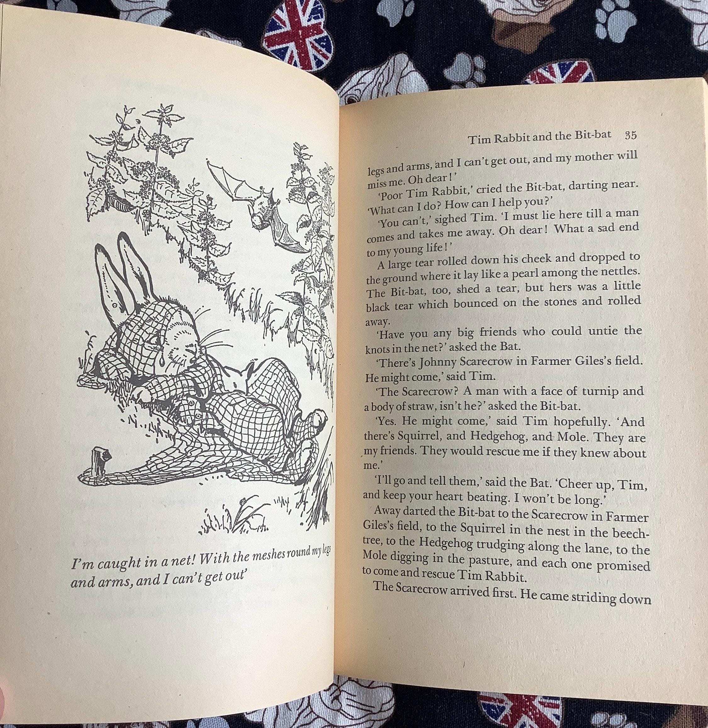 RARE 1982 Vintage Children's Book 'adventures of Tim Rabbit' Paperback ...