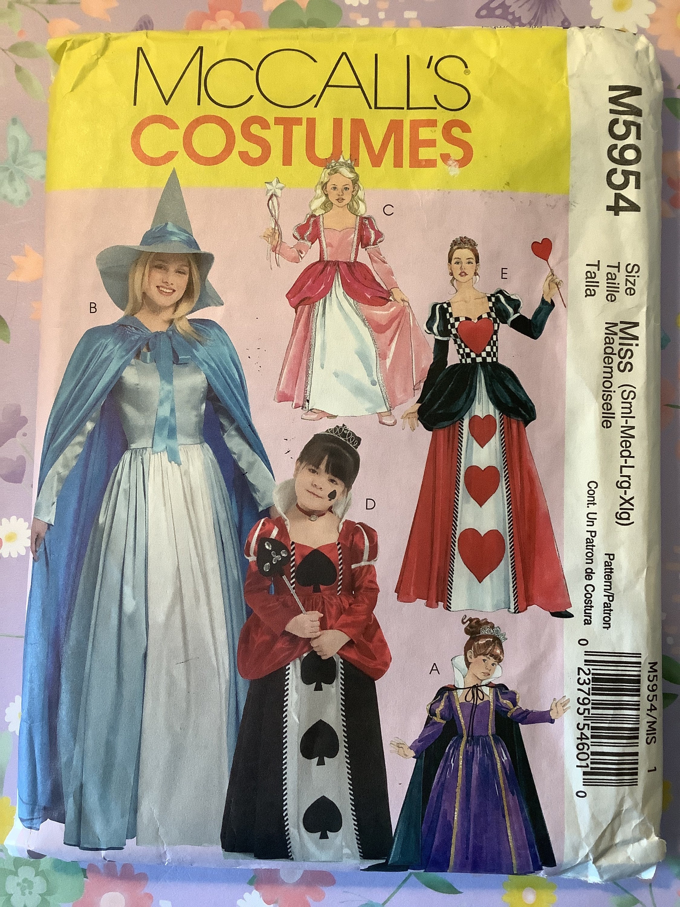 RARE Uncut F/F 2009 Mccall's Costumes Sewing Pattern M5954 - Etsy