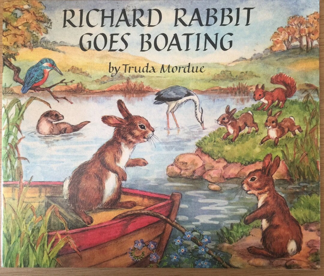 RARE Vintage 1978 'richard Rabbit Goes Boating' by Truda Mordue ...