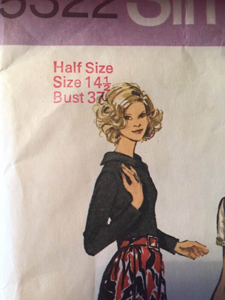 RARE Vintage Cut 1972 Simplicity Pattern No 5322 for A | Etsy
