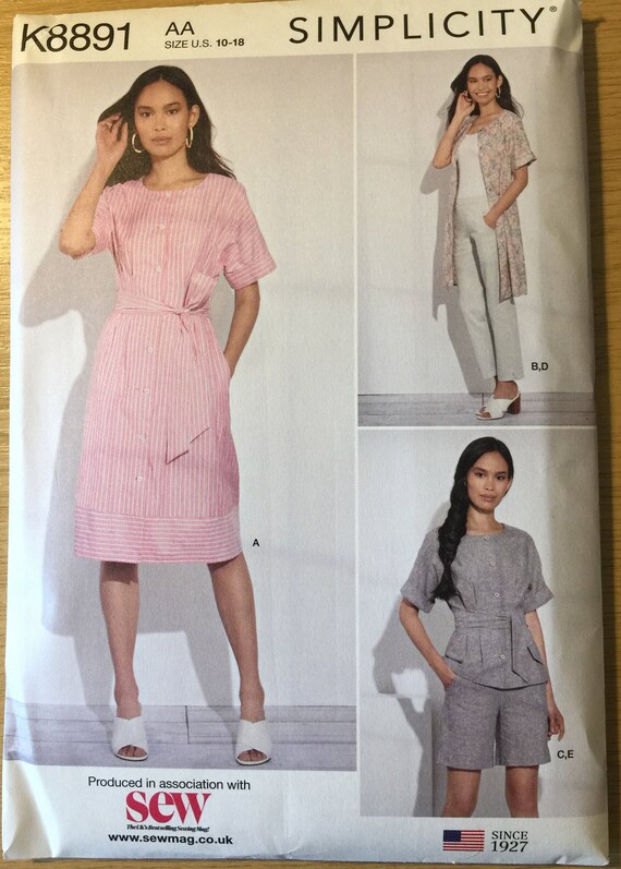Uncut 2020 Simplicity Sewing Pattern K8891 for | Etsy