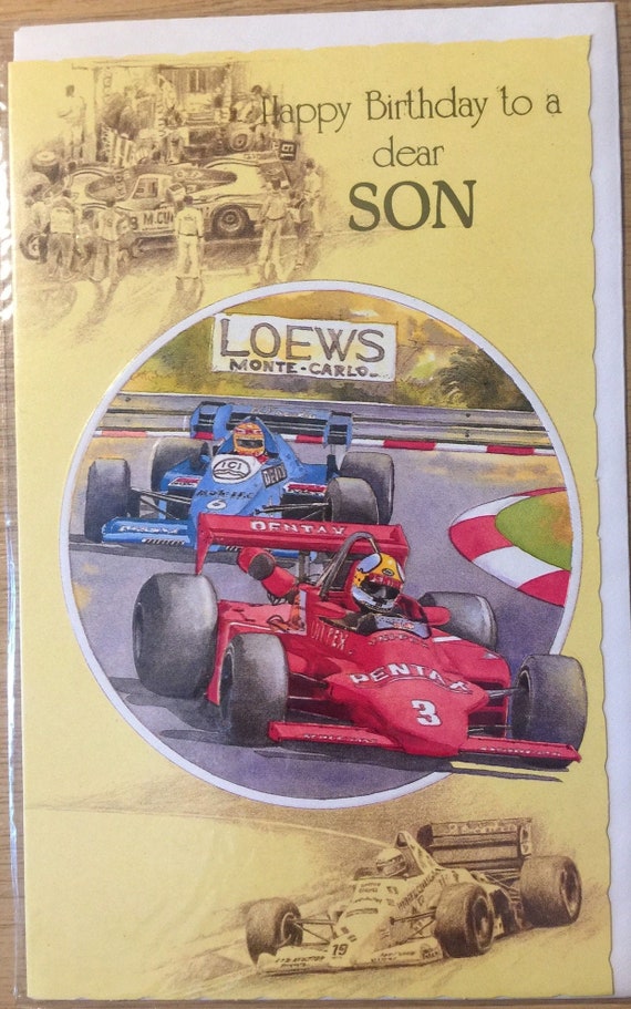 RARE Vintage/Retro 1980s Motor Racing Themed 'Happy | Etsy