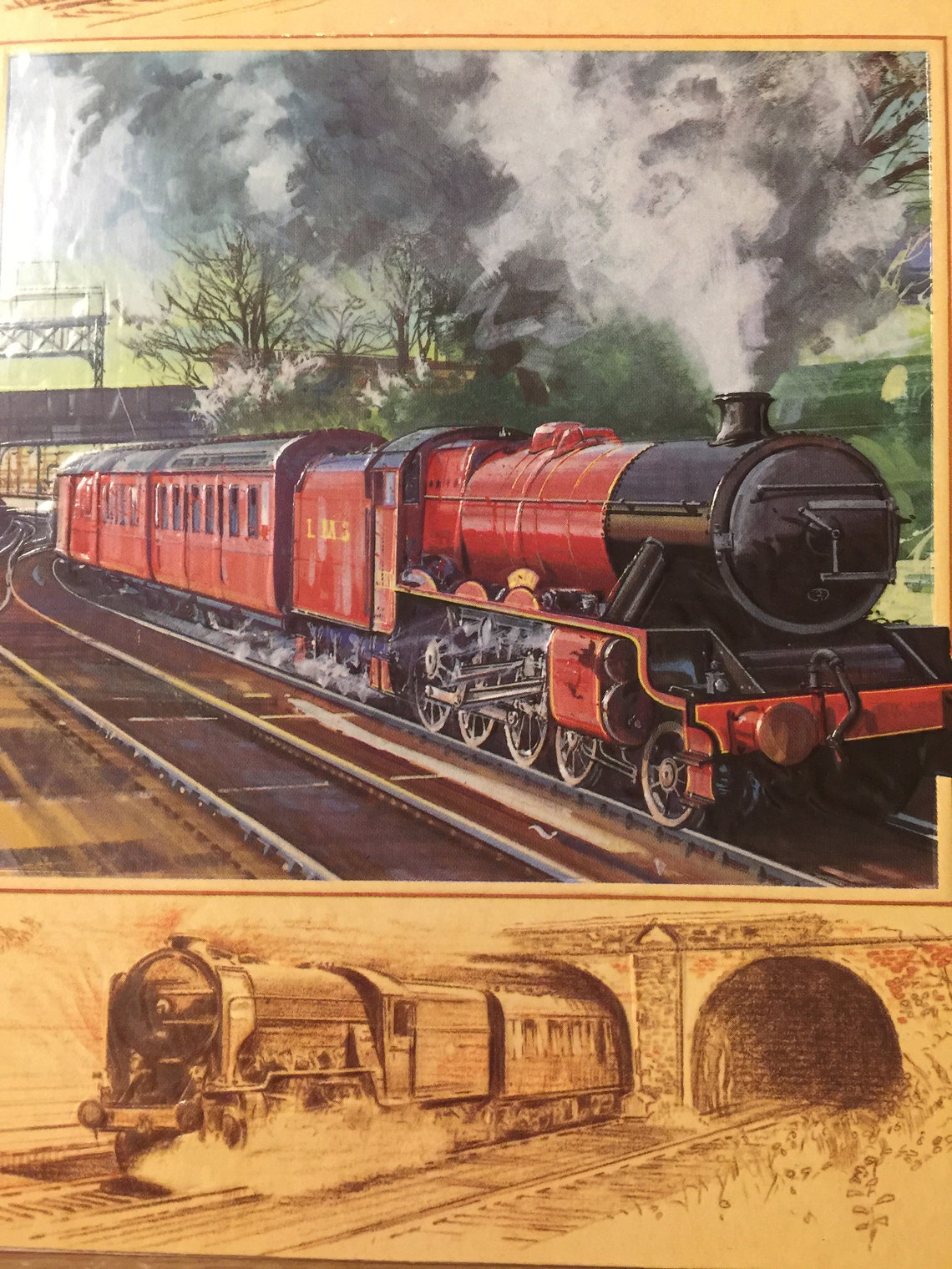 FABULOUS Rare Vintage/retro 1970s Steam Train 'to A - Etsy