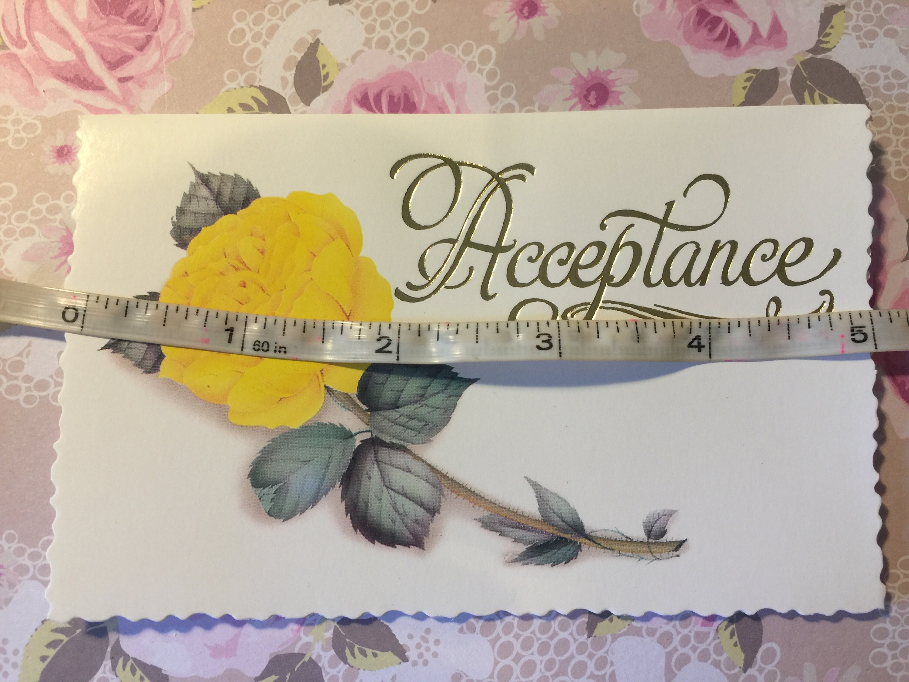 VERY RARE Original Vintage Circa 1970s Wedding 'acceptance' Card ...