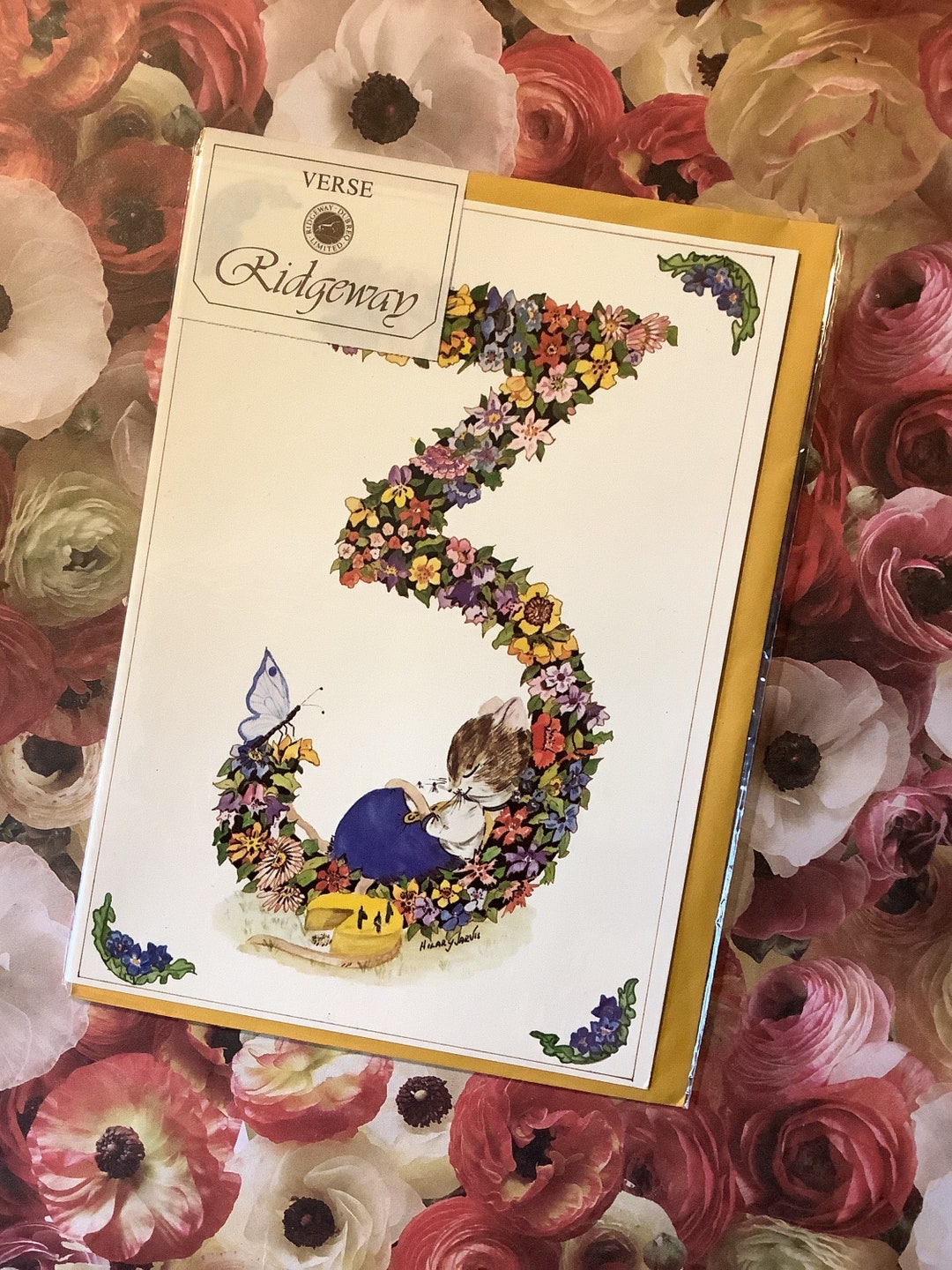 Extremely RARE Vintage Circa 1970s 3rd Birthday Card - Beautiful Hilary ...