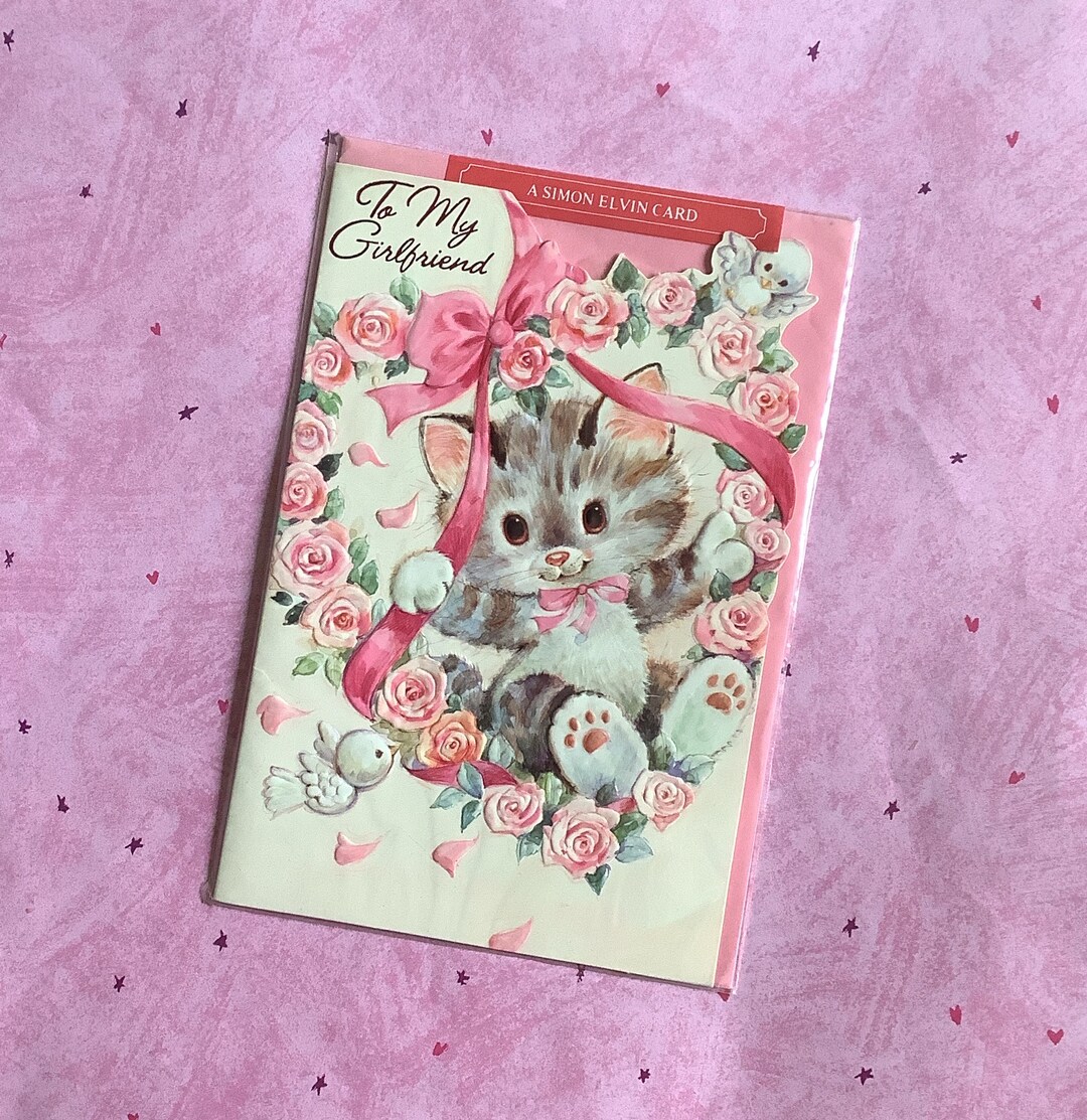 RARE Vintage Circa 1990s 'to My Girlfriend' Valentine's Day Card ...