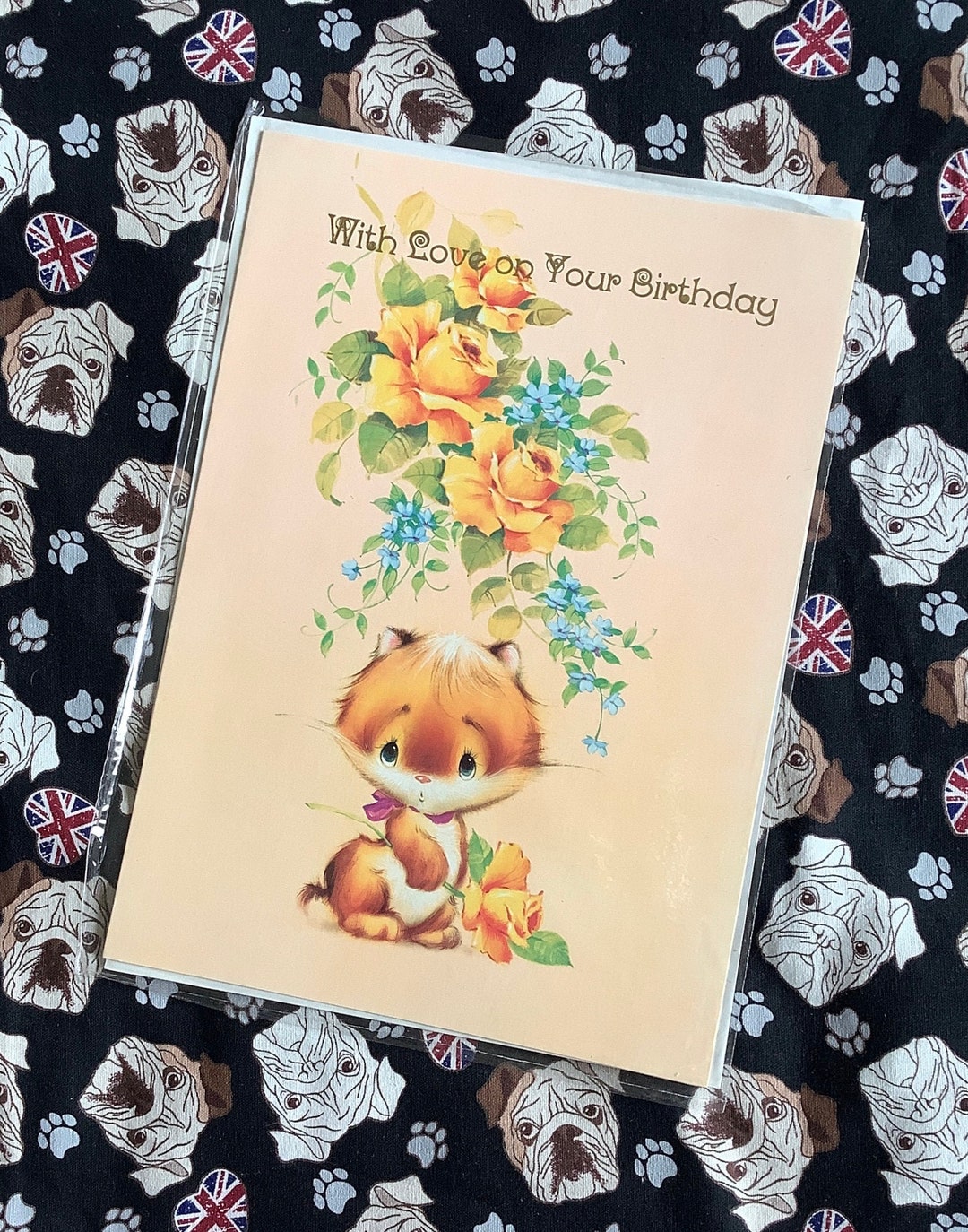 RARE Large True Vintage/retro Circa 1970s 'with Love on Your Birthday ...