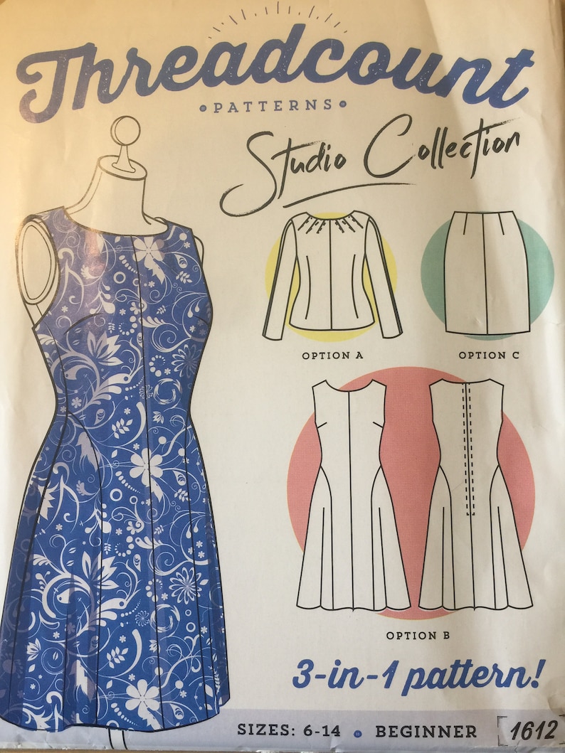 Uncut Threadcount Sewing Pattern 1612 3-in-1 Wardrobe - Etsy UK