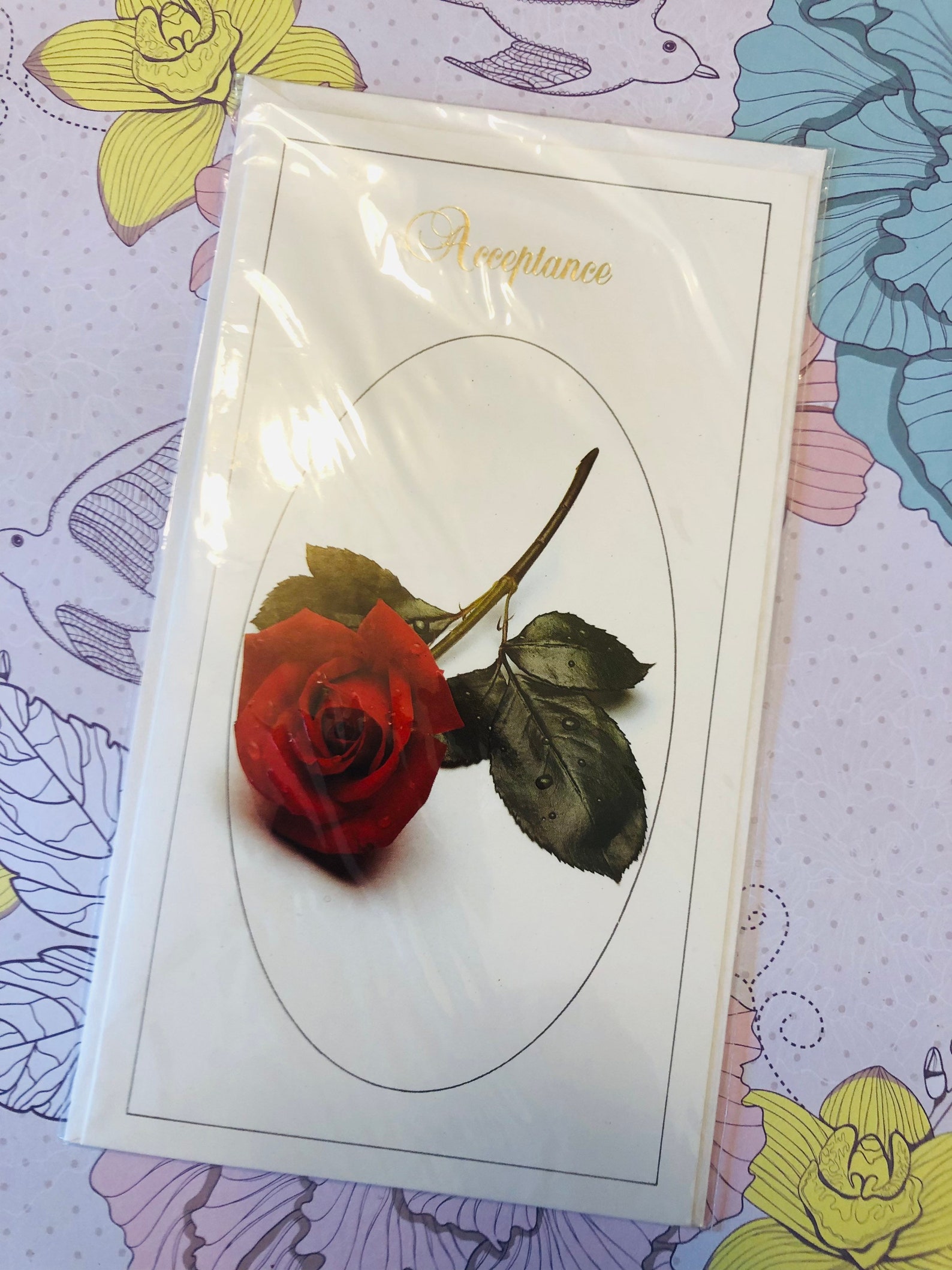 VERY RARE Original Vintage Circa 1970s Wedding 'acceptance' Card ...