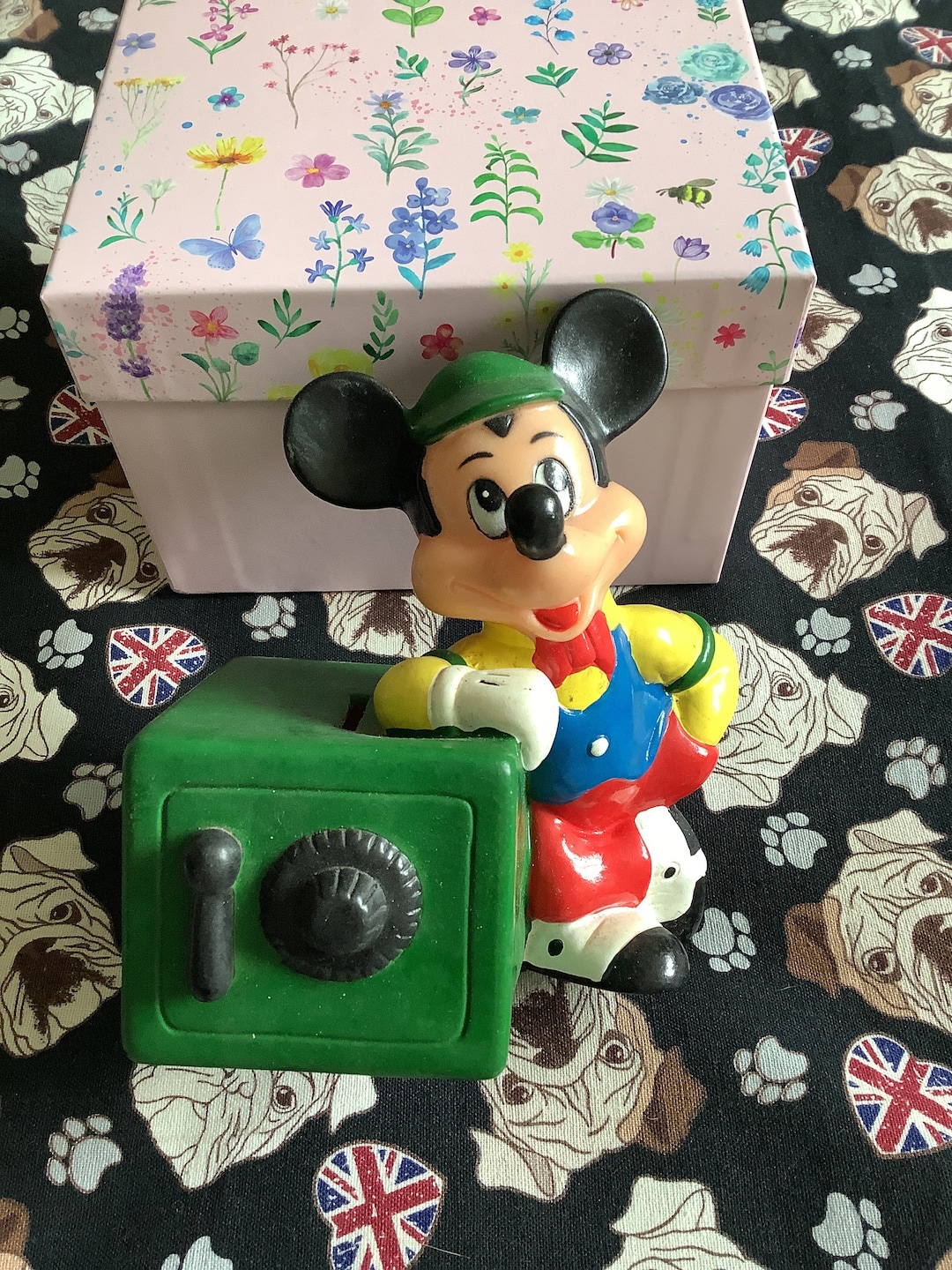 VERY RARE Mickey Mouse and Safe Plastic Vintage Money Box or Piggy Bank ...