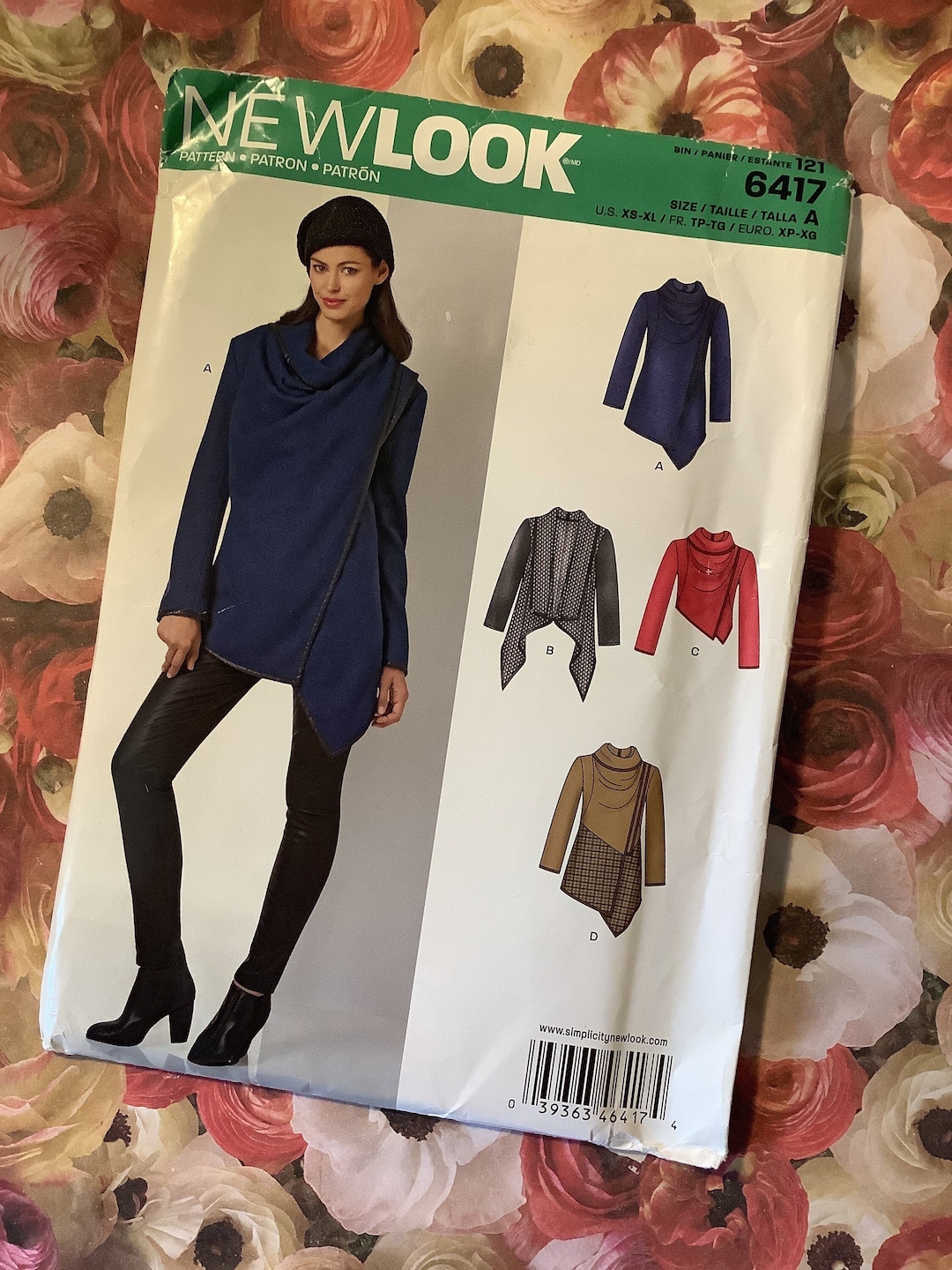 Uncut 2015 New Look Sewing Pattern No 6417 for Ladies Asymmetric ...