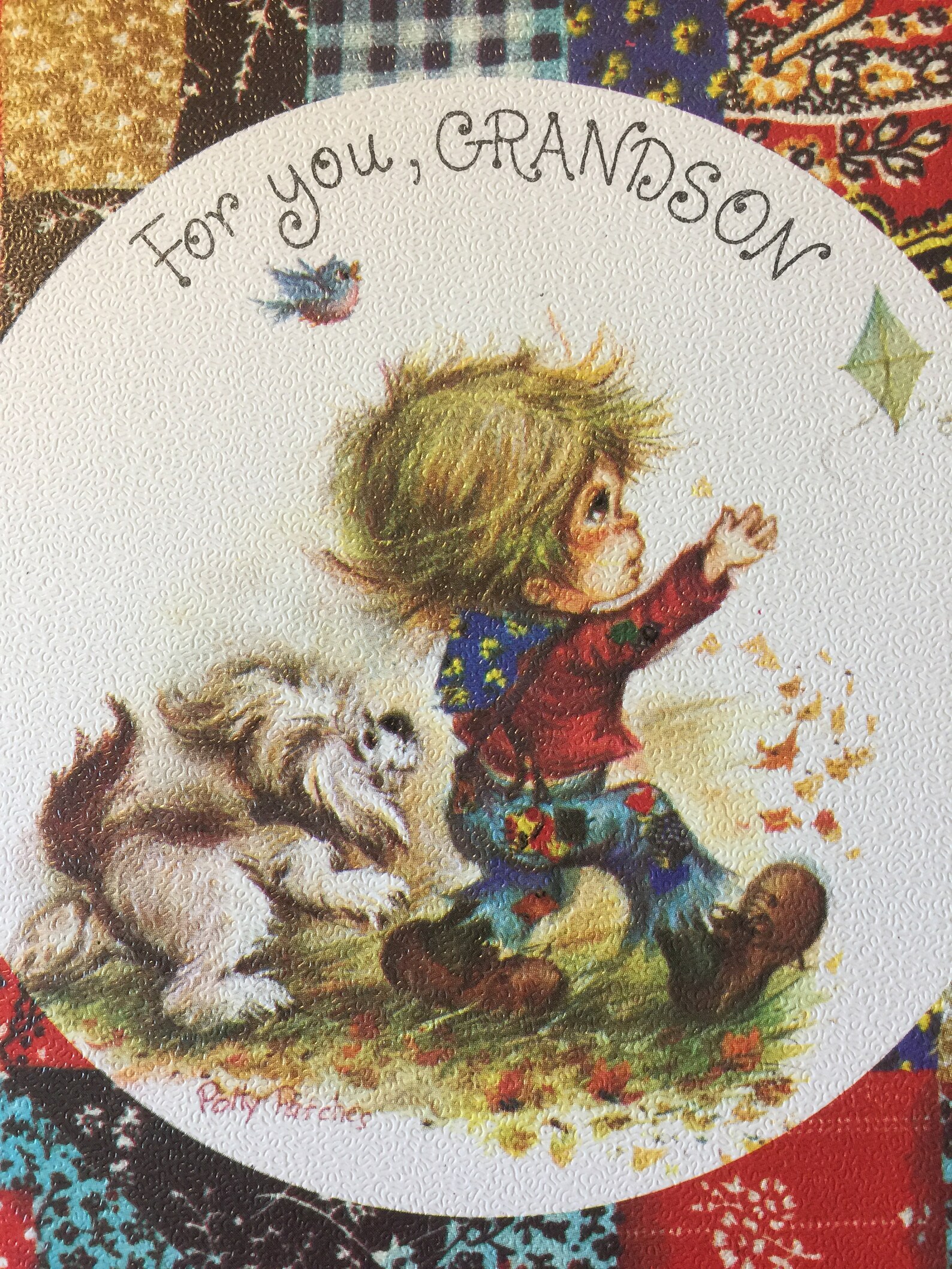 RARE Vintage Circa 1970s 'happy Birthday, Grandson' Card - A Polly ...