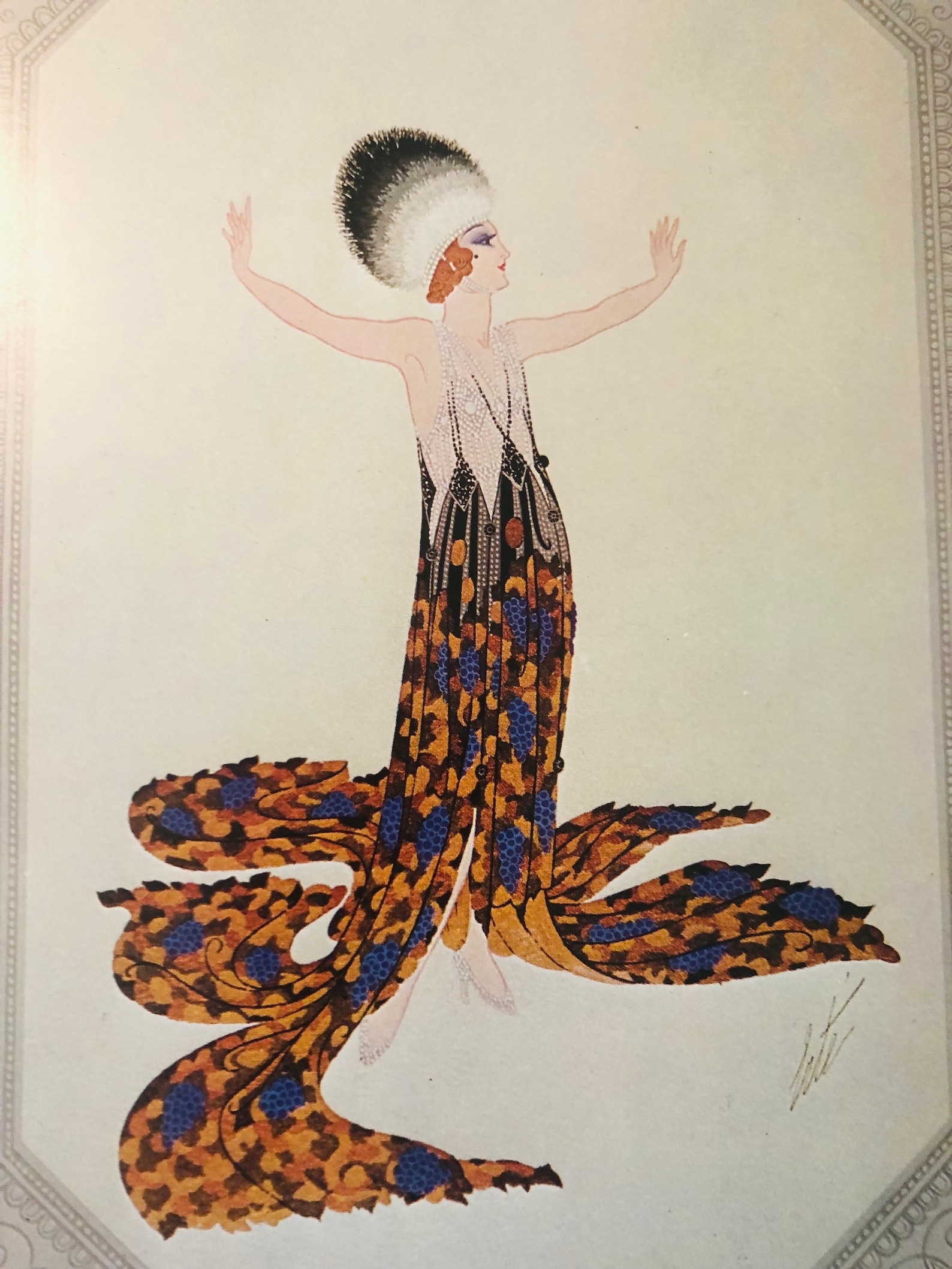 RARE ORIGINAL Stunning 1978 'Erte' Book Plate | Etsy