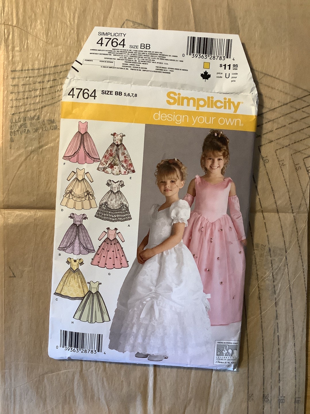 Uncut Vintage 2004 Simplicity Sewing Pattern 4764 Child's Design Your ...