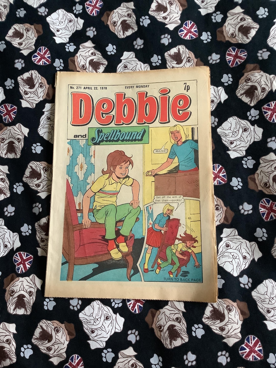 Rare Vintage April 22 1978 'debbie and Spellbound' Comic -comic Strip ...