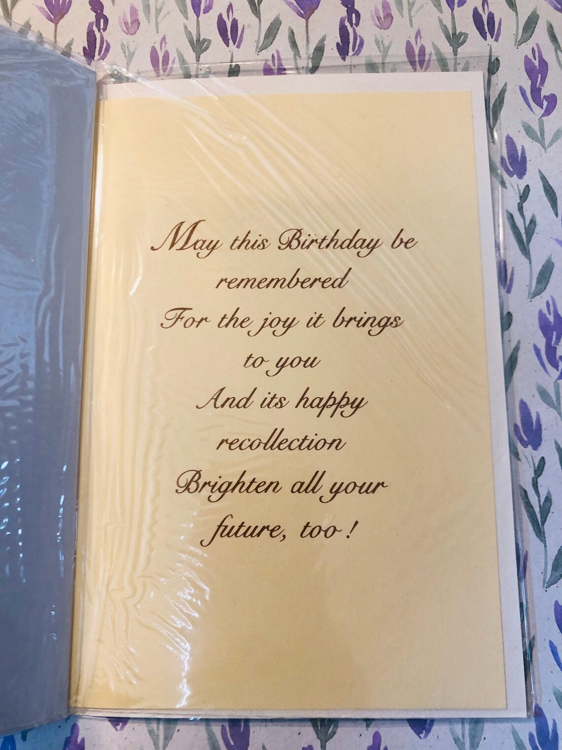 RARE True Vintage Circa 1970s 'birthday Wishes' Card With Old Aeroplane ...