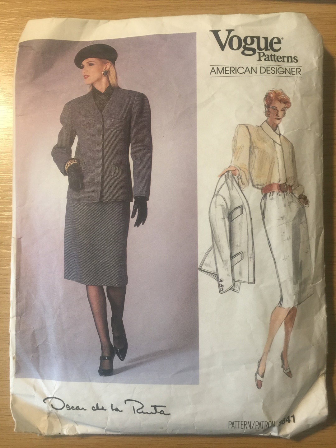 Vintage Circa 1980s Vogue AMERICAN DESIGNER ‘oscar De La Renta’ Pattern ...