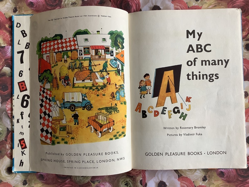 Very RARE Vintage 1961 'my ABC of Many Things' Book in - Etsy