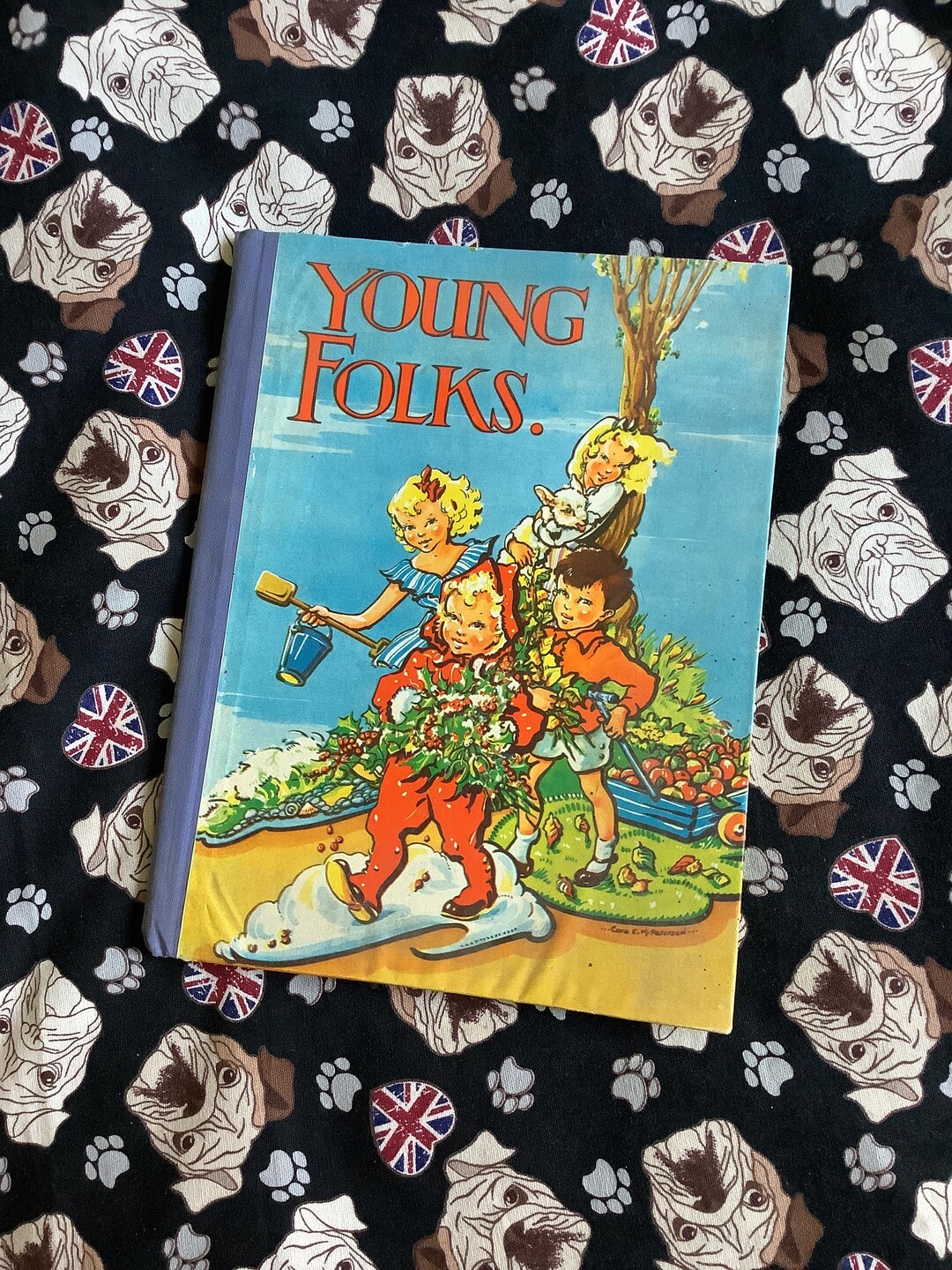 Very RARE Circa 1940s Vintage Hardback Children's Book Young Folks ...