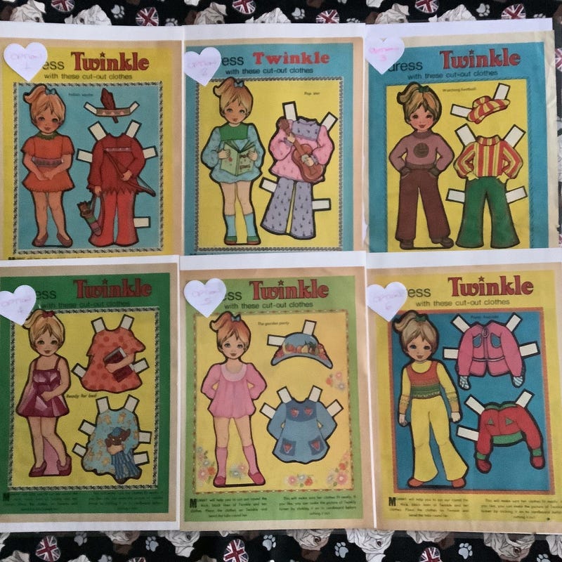 Vintage Paper Dolls Rare - Etsy UK