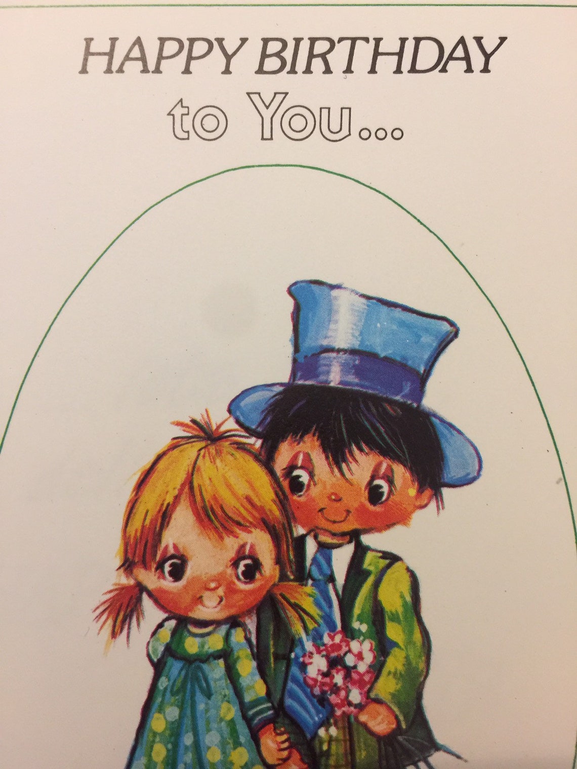 RARE Vintage Circa 1970s 'happy Birthday to You ...’ Super Cute, Kitsch ...