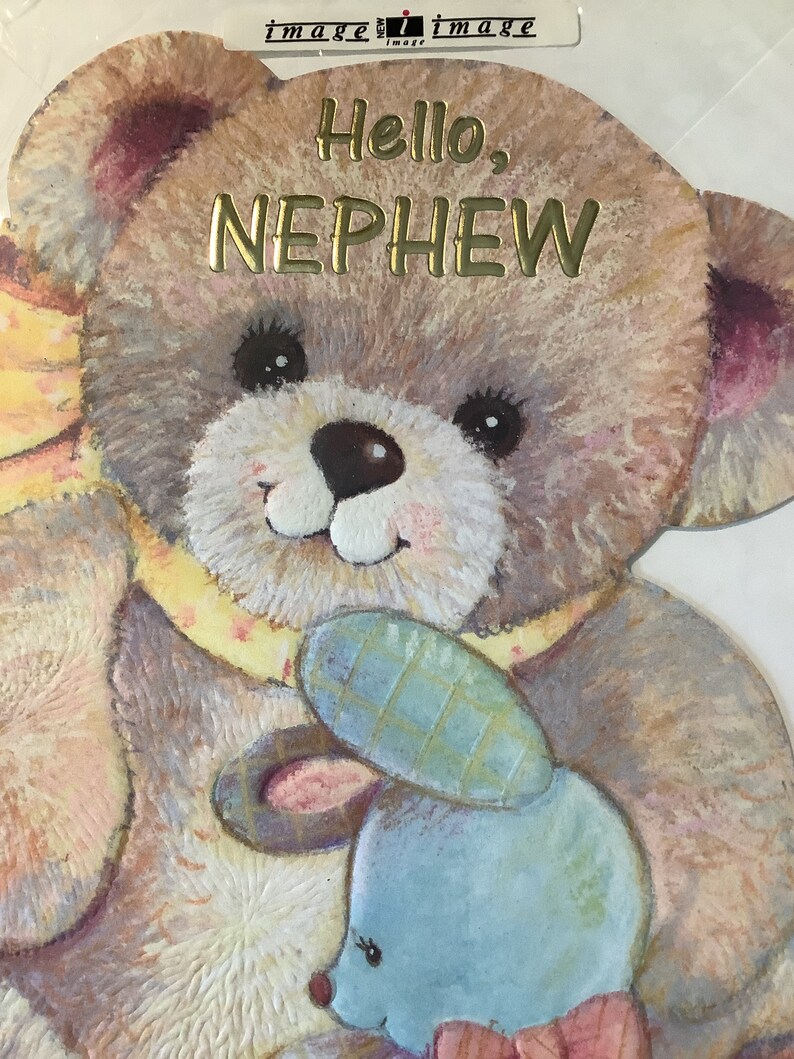 RARE Large True Vintage/retro Circa 1970s 'hello Nephew' Birthday Card ...