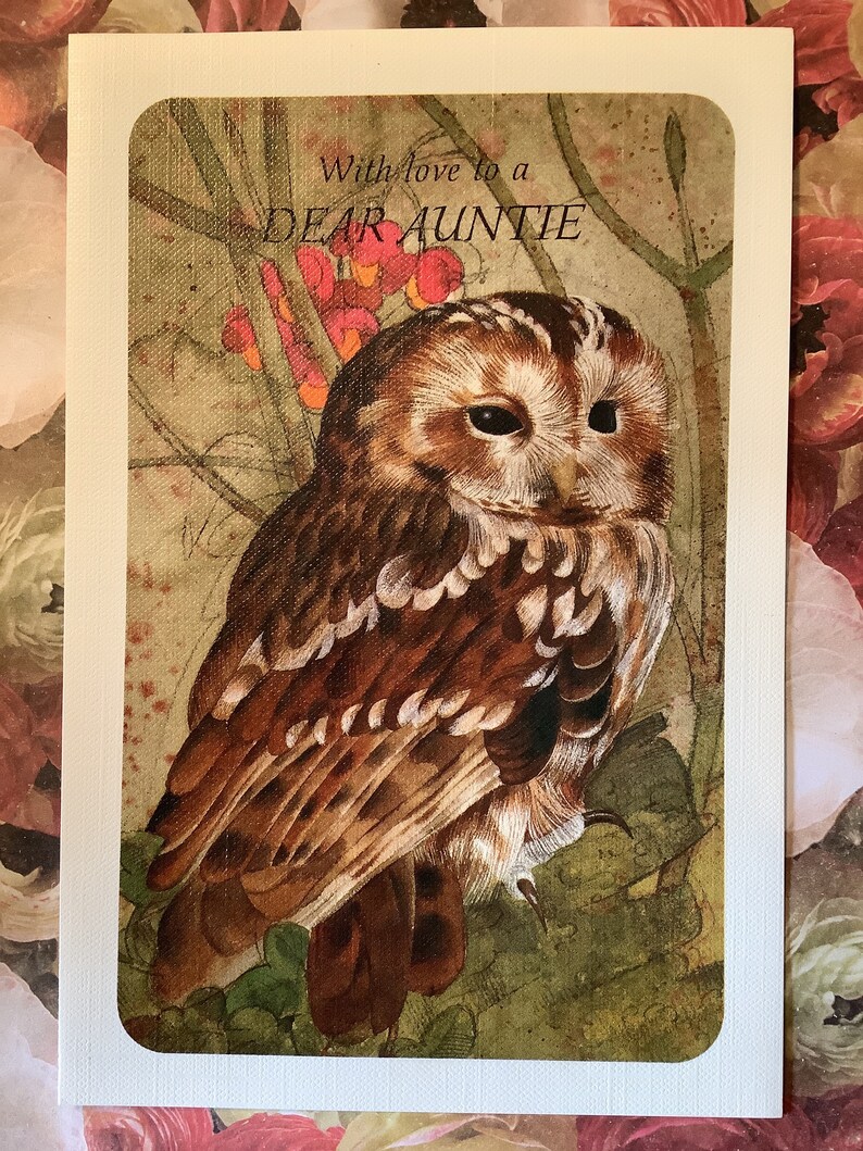RARE True Vintage Circa 1970s 'with Love to A Dear Auntie' Card With ...