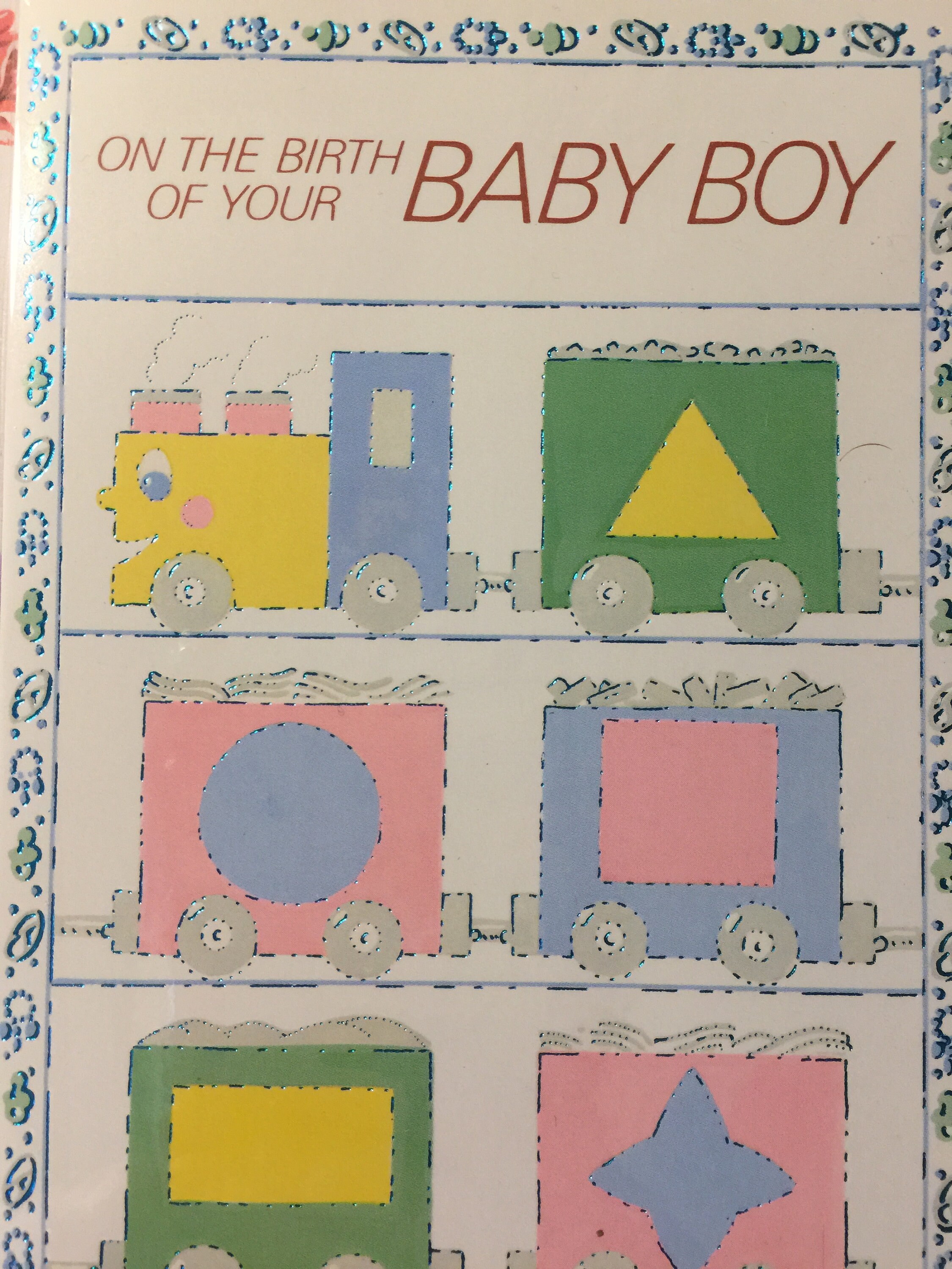 RARE Vintage/retro Circa 1970s 'on the Birth of Your Baby Boy' Card ...