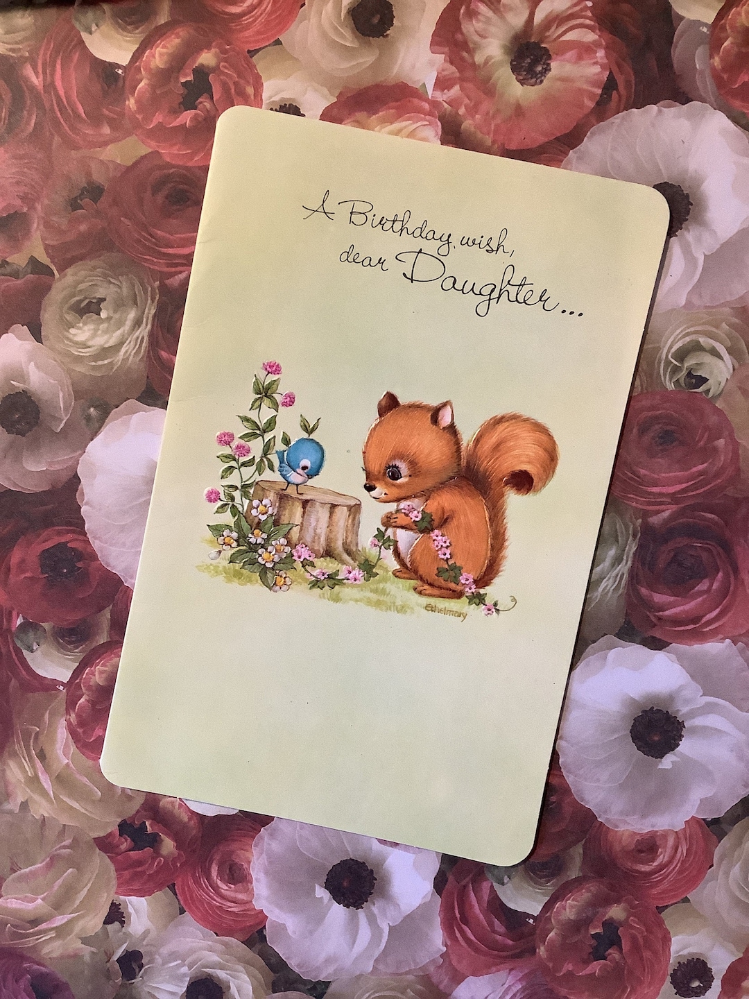 RARE Vintage/retro Circa 1970s 'A Birthday Wish, Dear Daughter' Card ...