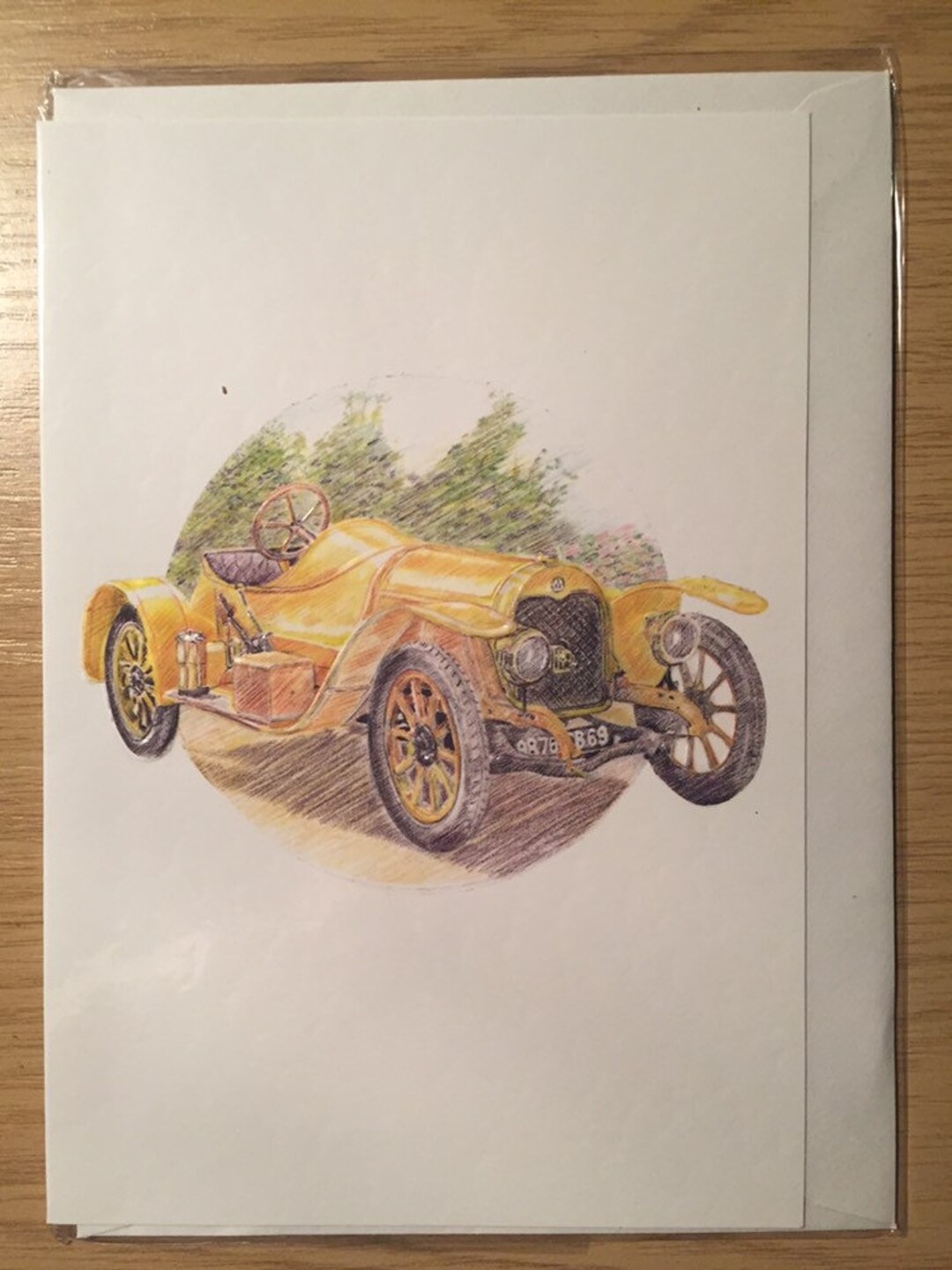 Vintage/retro Circa 1980s Birthday Card With a Wonderful Vintage Car as ...