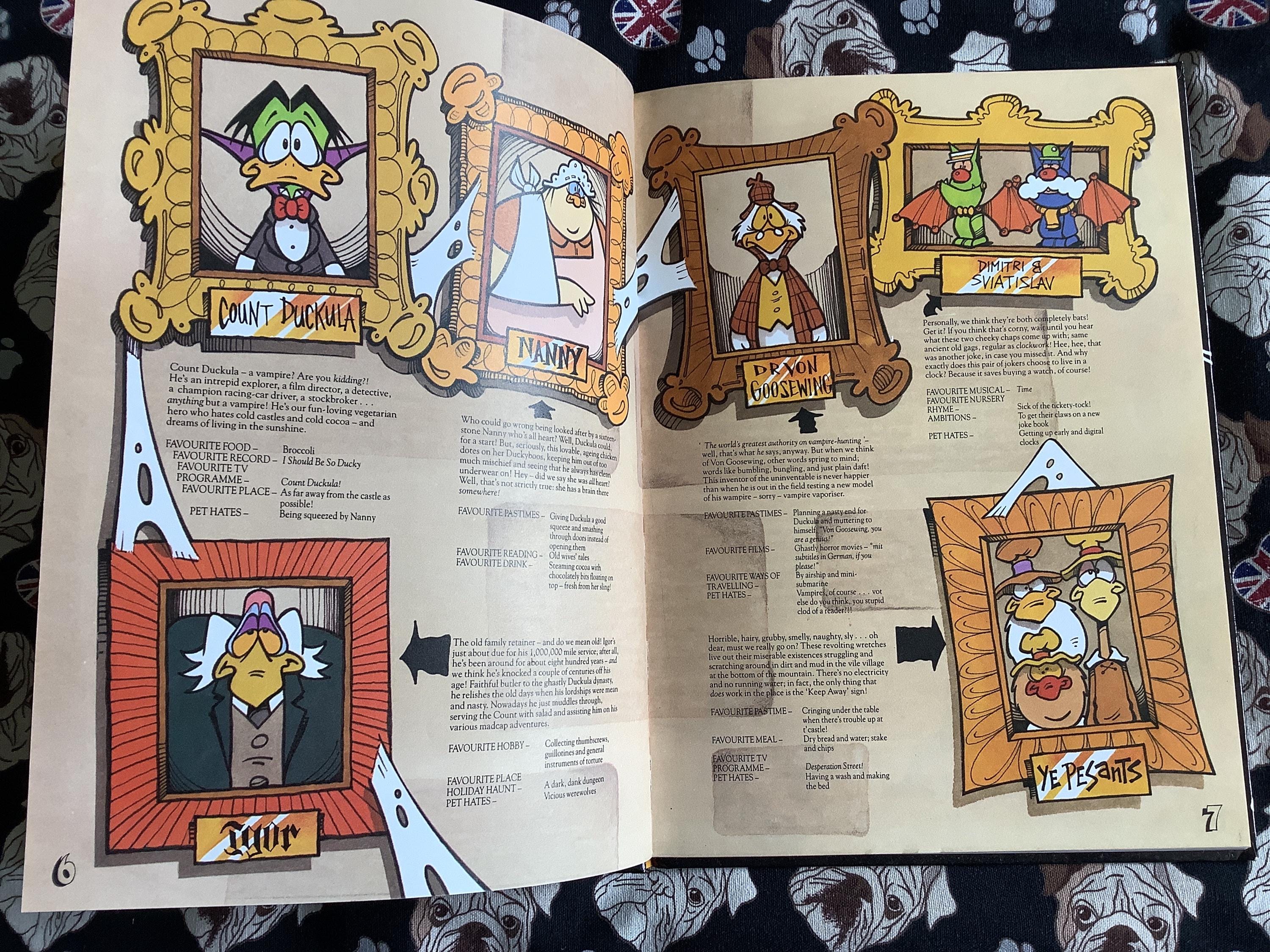 RARE Vintage 1990 'count Duckula' Annual in Hardback - Collectable Book ...