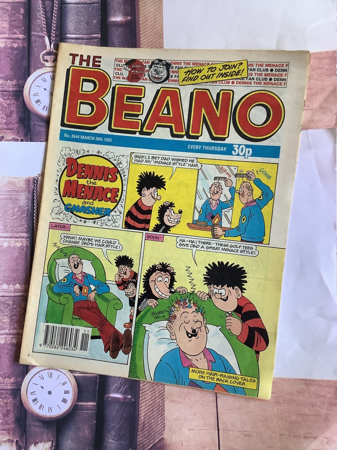RARE Vintage From March 20th 1993 - 'the Beano' Weekly Comic No 2644 ...