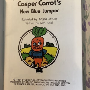 RARE Vintage 1984 Munch Bunch 'casper Carrot's New Blue Jumper' Little ...