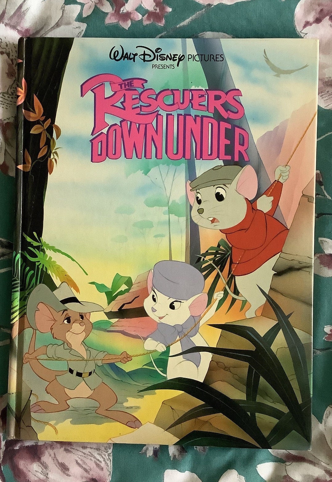 Vintage 1990 'the Rescuers Down Under' Large Disney Hardback Book ...