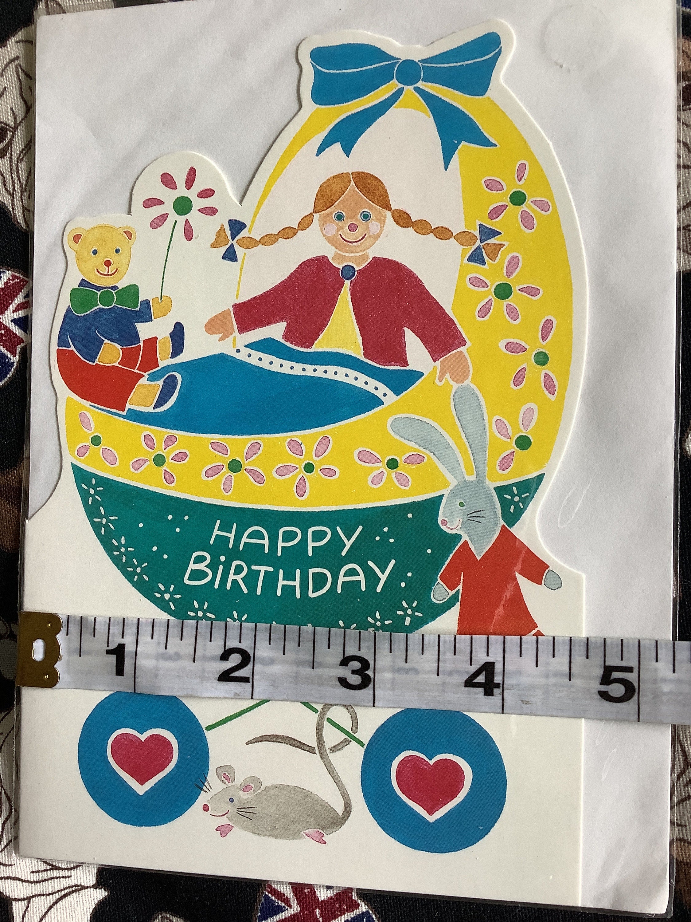 RARE Vintage 1989 'happy Birthday' Card With Cute 'nursery Friends ...