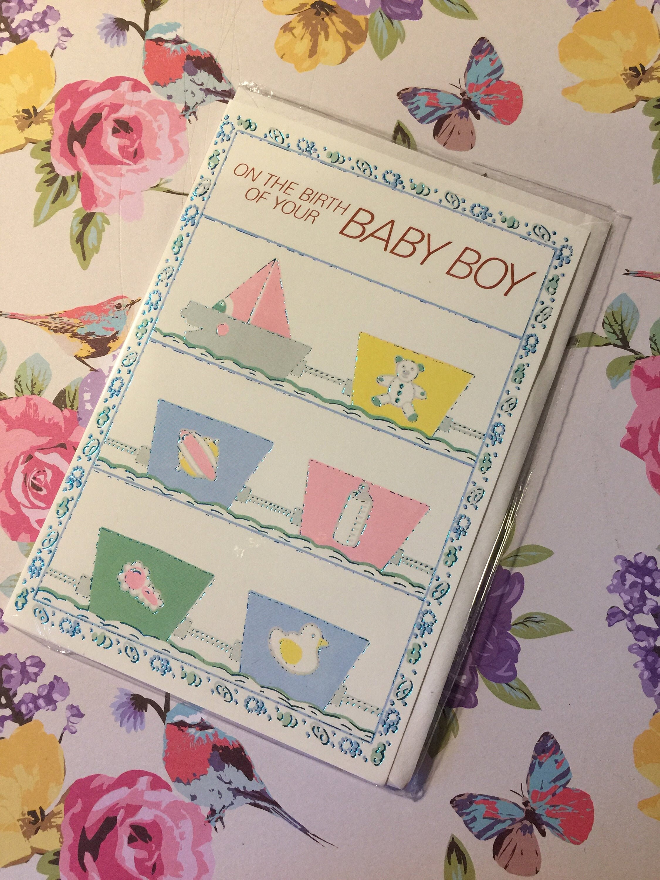 RARE Vintage/retro Circa 1970s 'on the Birth of Your Baby - Etsy