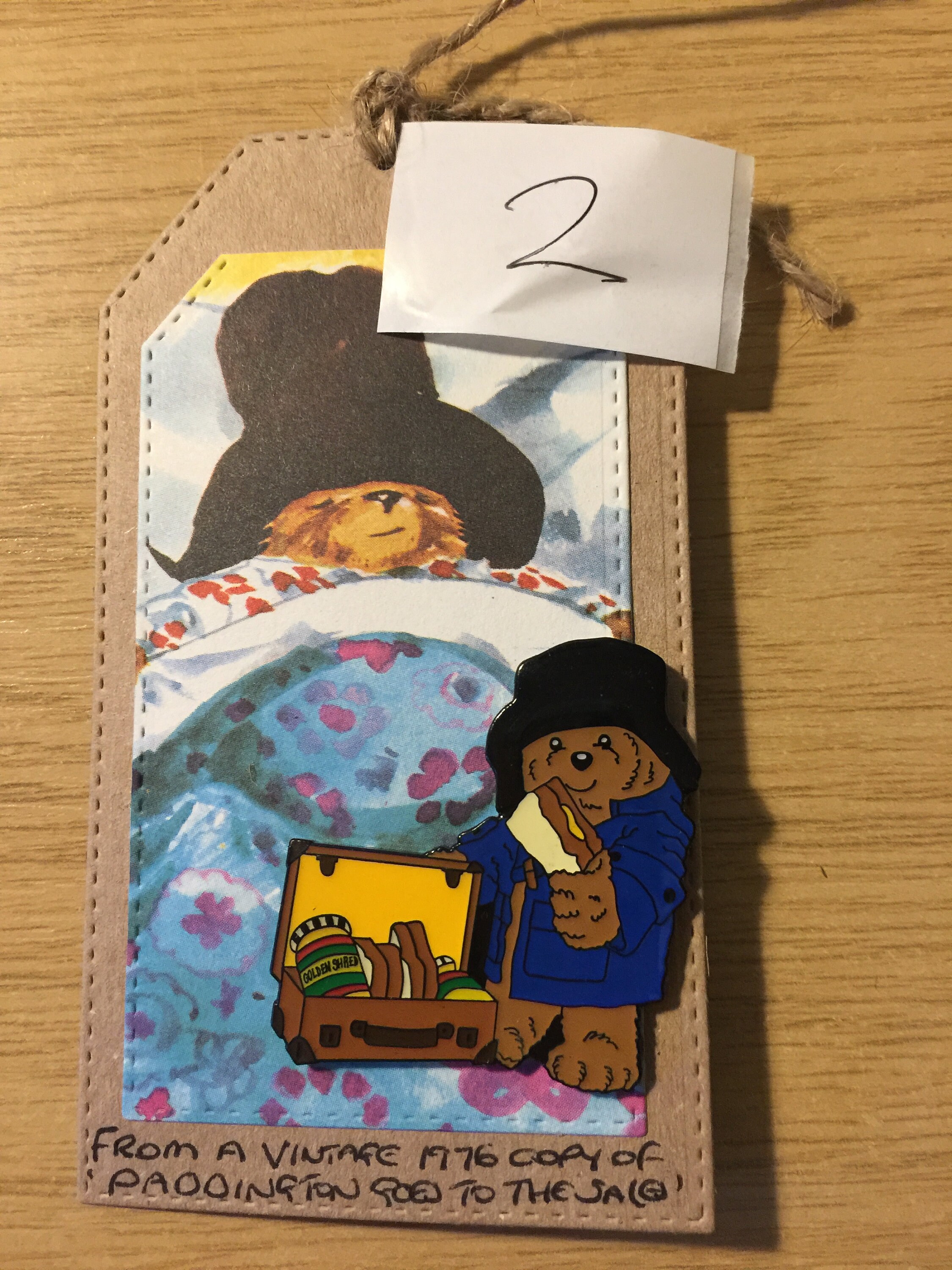 Paddington Bear Enamel Badges on Handmade Gift Tags That Are - Etsy