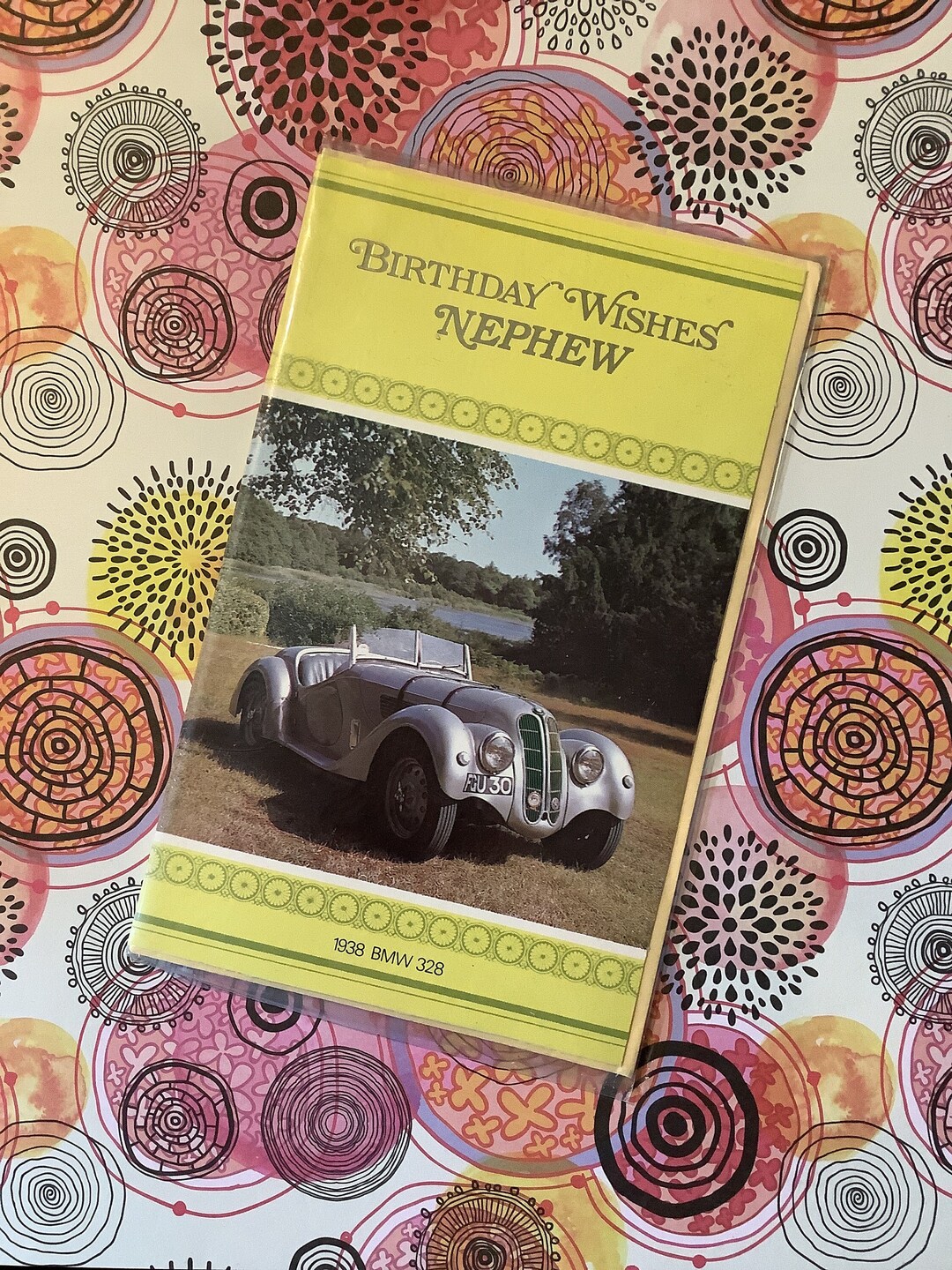 RARE Vintage 1980 'birthday Wishes Nephew' Retro Photo Card Featuring a ...