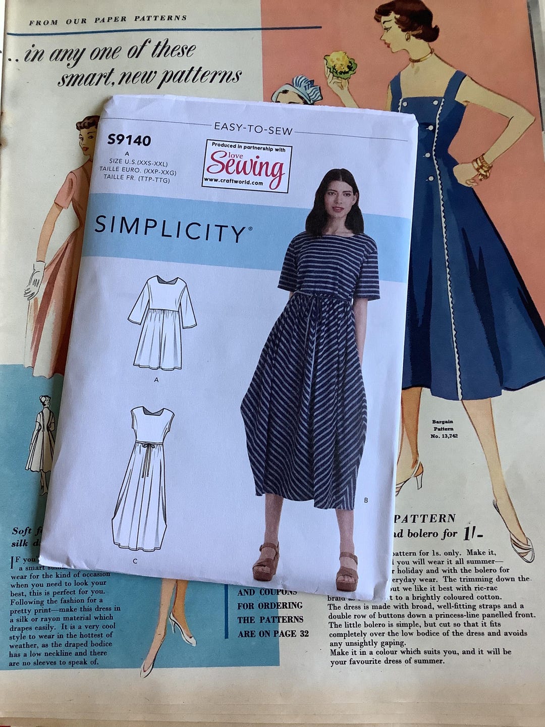 NEW Uncut 2020 Simplicity Easy-to-sew Sewing Pattern S9140 for Misses ...