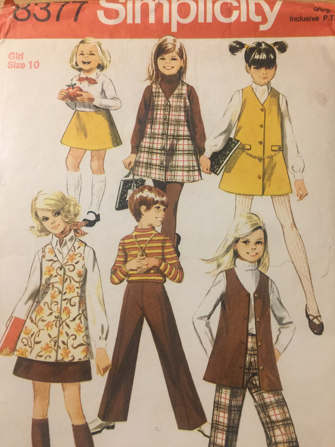 RARE Vintage 1969 Simplicity Pattern No 8377 Child's and | Etsy
