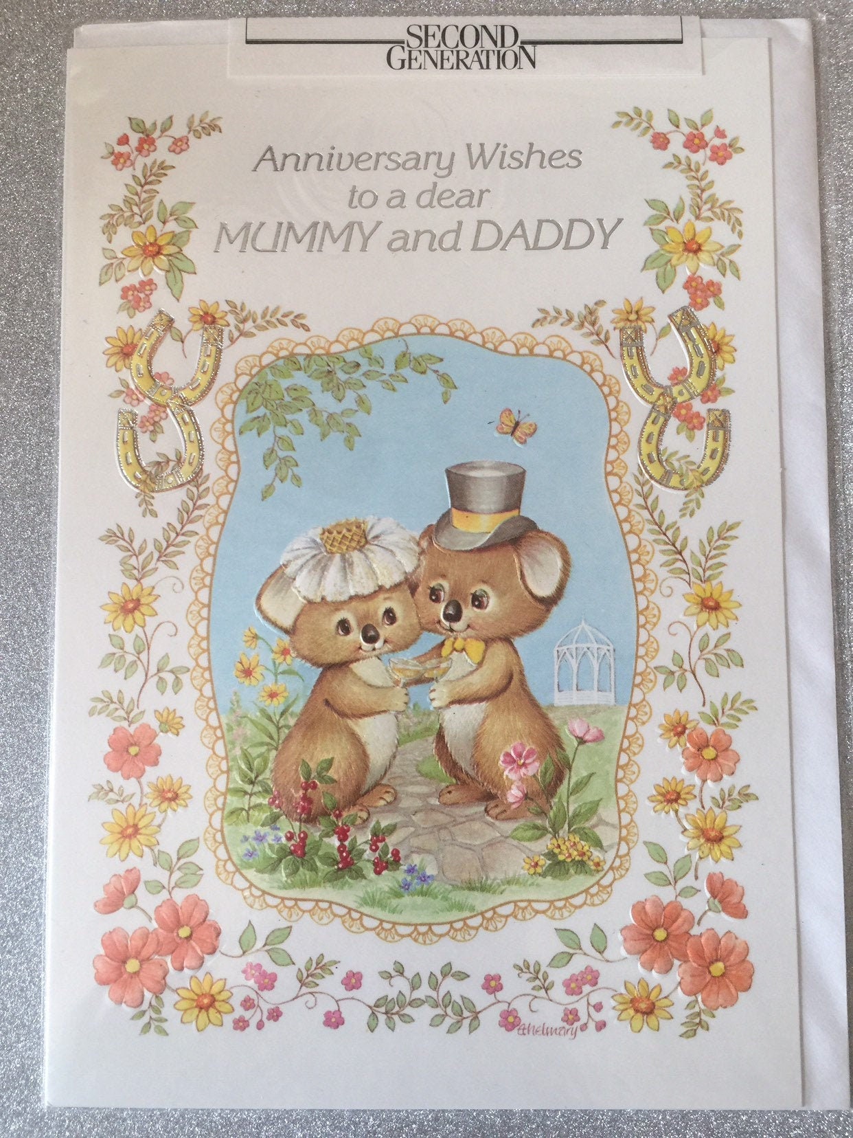 RARE Vintage/Retro Circa 1980s 'Anniversary Wishes to a | Etsy