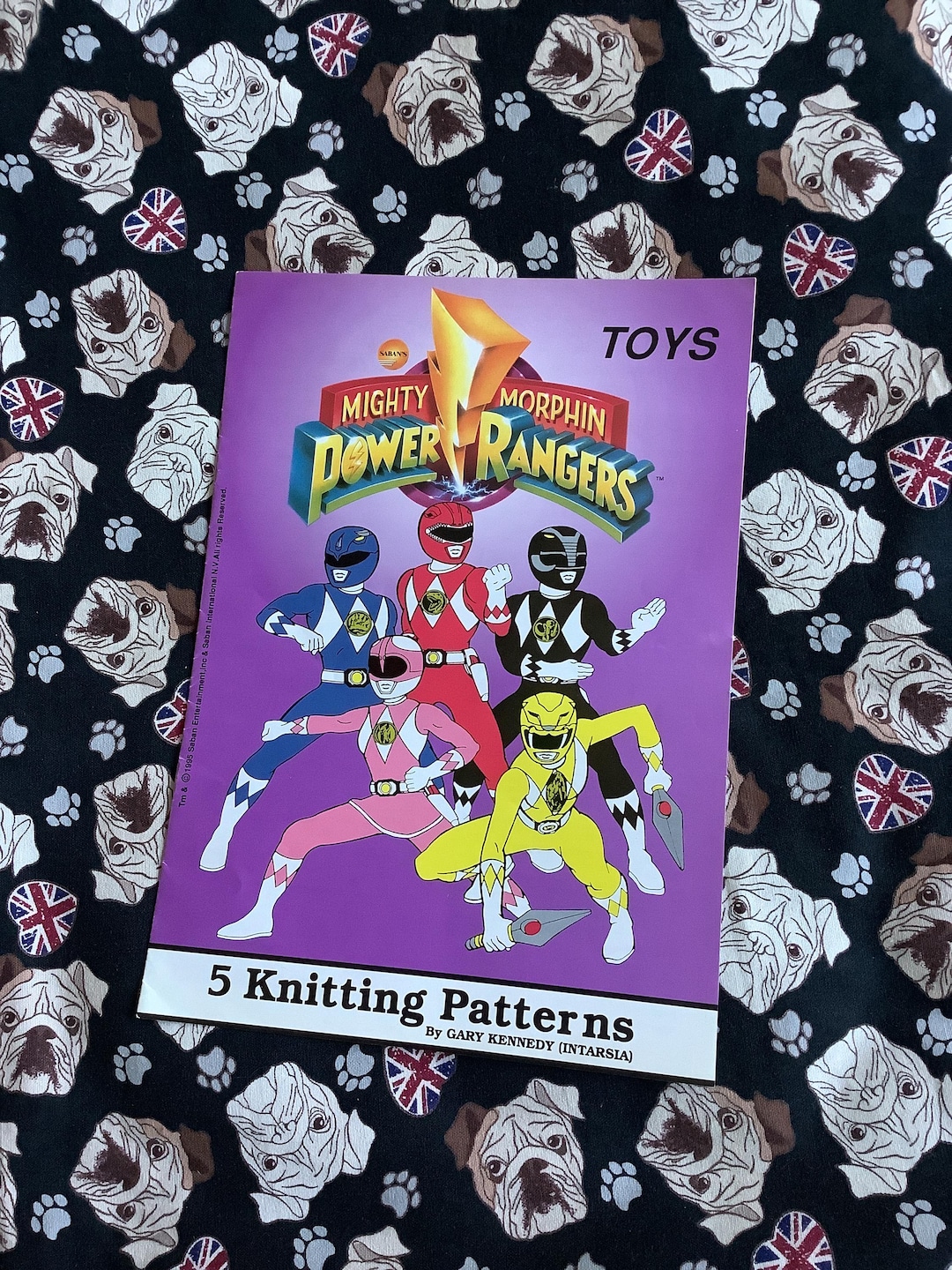 RARE Vintage 1995 Mighty Morphin Power Rangers 5 Alan Dart Knitting ...