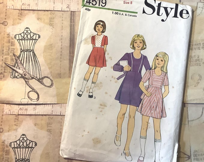Simplicity 6186 Pattern for Girls' Dress in 2 Lengths, Size 12, Breast ...