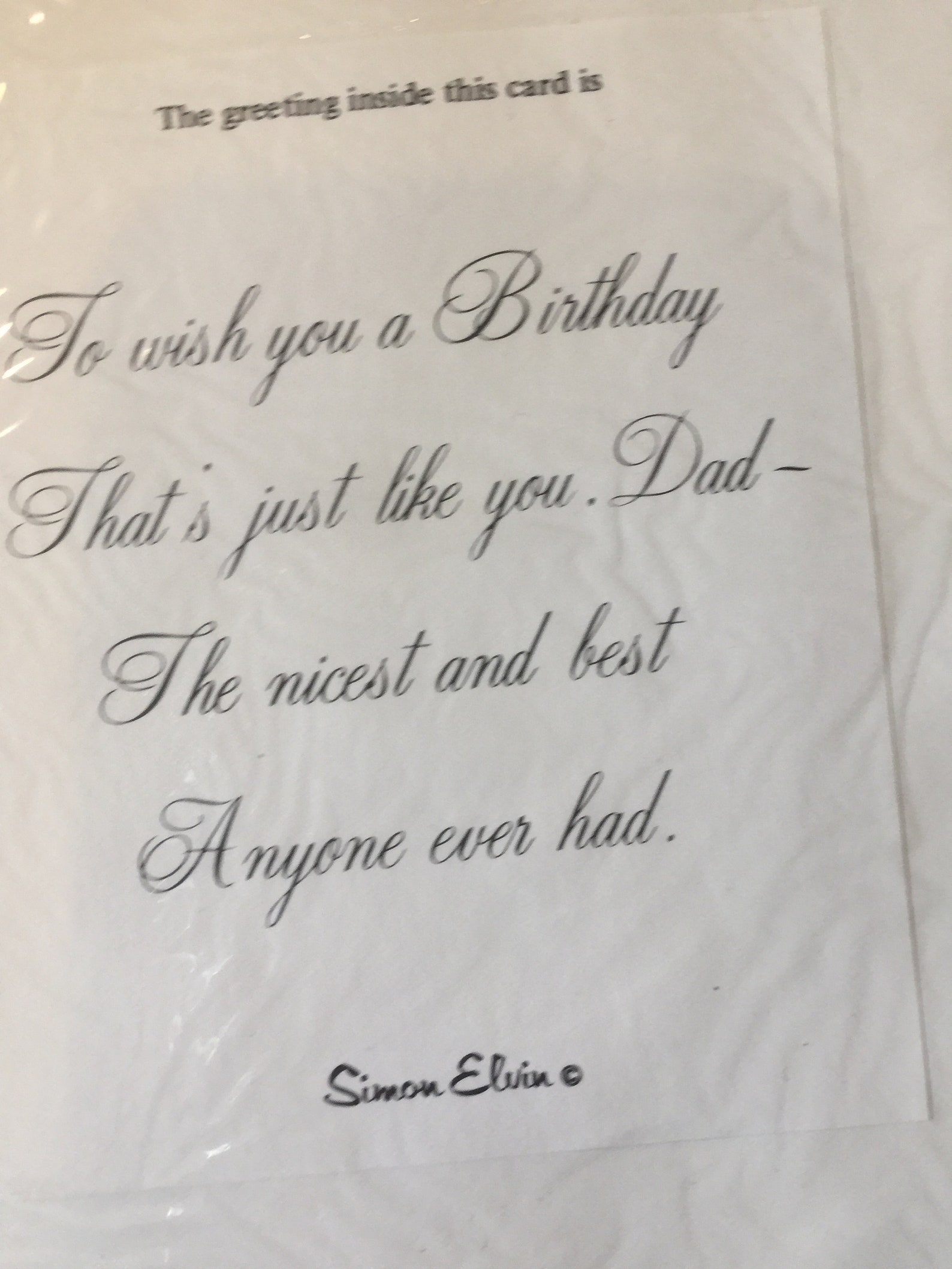 RARE Large True Vintage/retro Circa 1970s 'happy Birthday to a Very ...