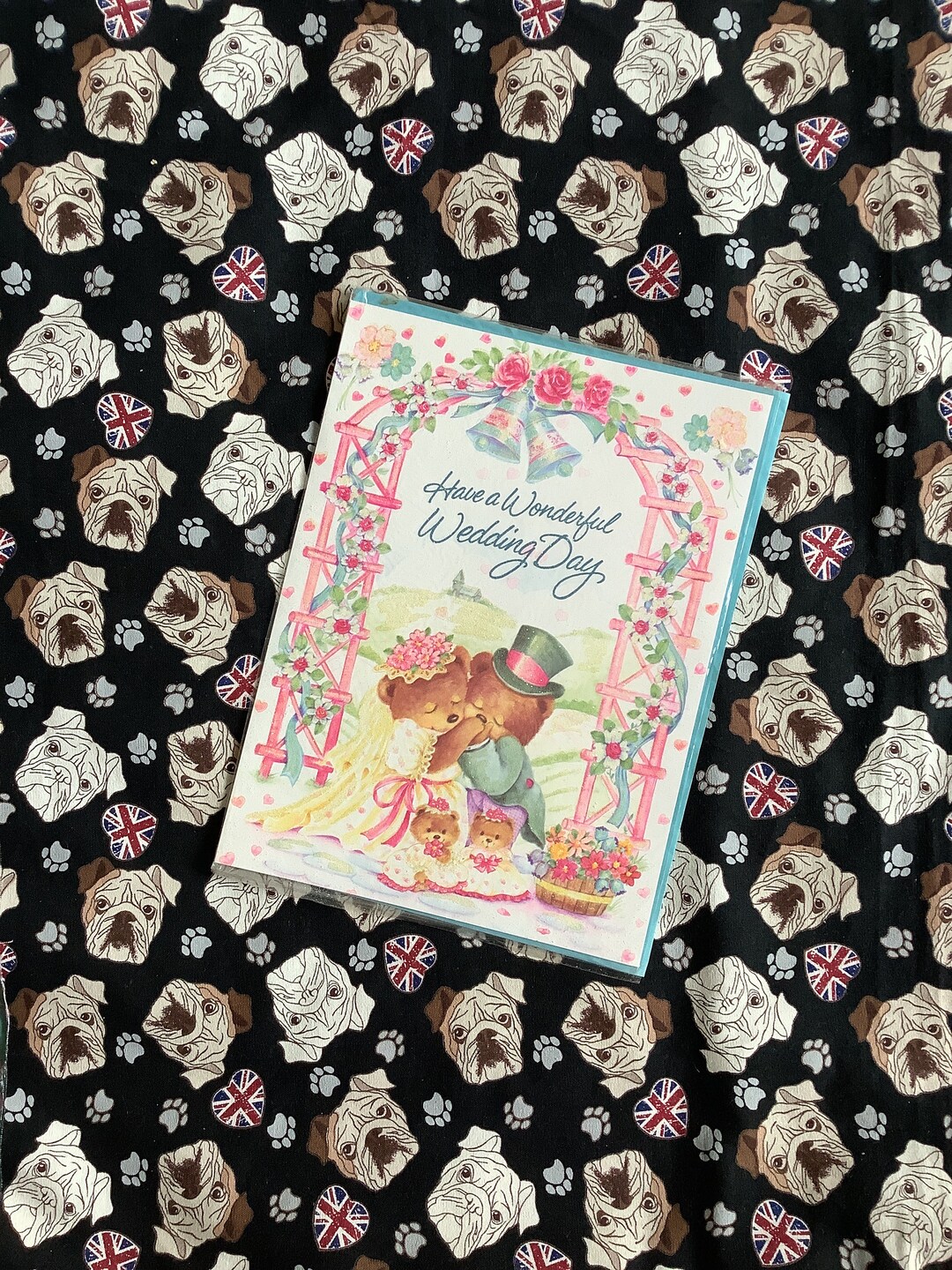 STUNNING Vintage Circa 1990s 'have a Wonderful Wedding Day' Large A4 ...