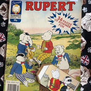 Rare Vintage From June 1990 'rupert' Monthly Celebrity Comic - Comic ...