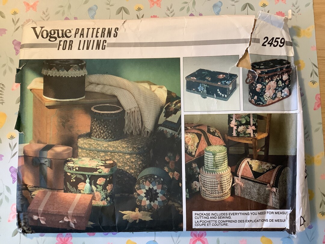 RARE Uncut Vintage 1990 Vogue Patterns for Living No 2459 for Ten Band ...
