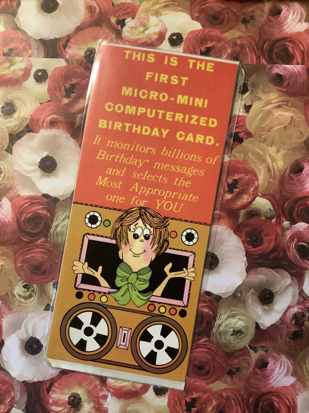 RARE Humorous Vintage/retro Circa 1980s Humorous Birthday Card With a ...