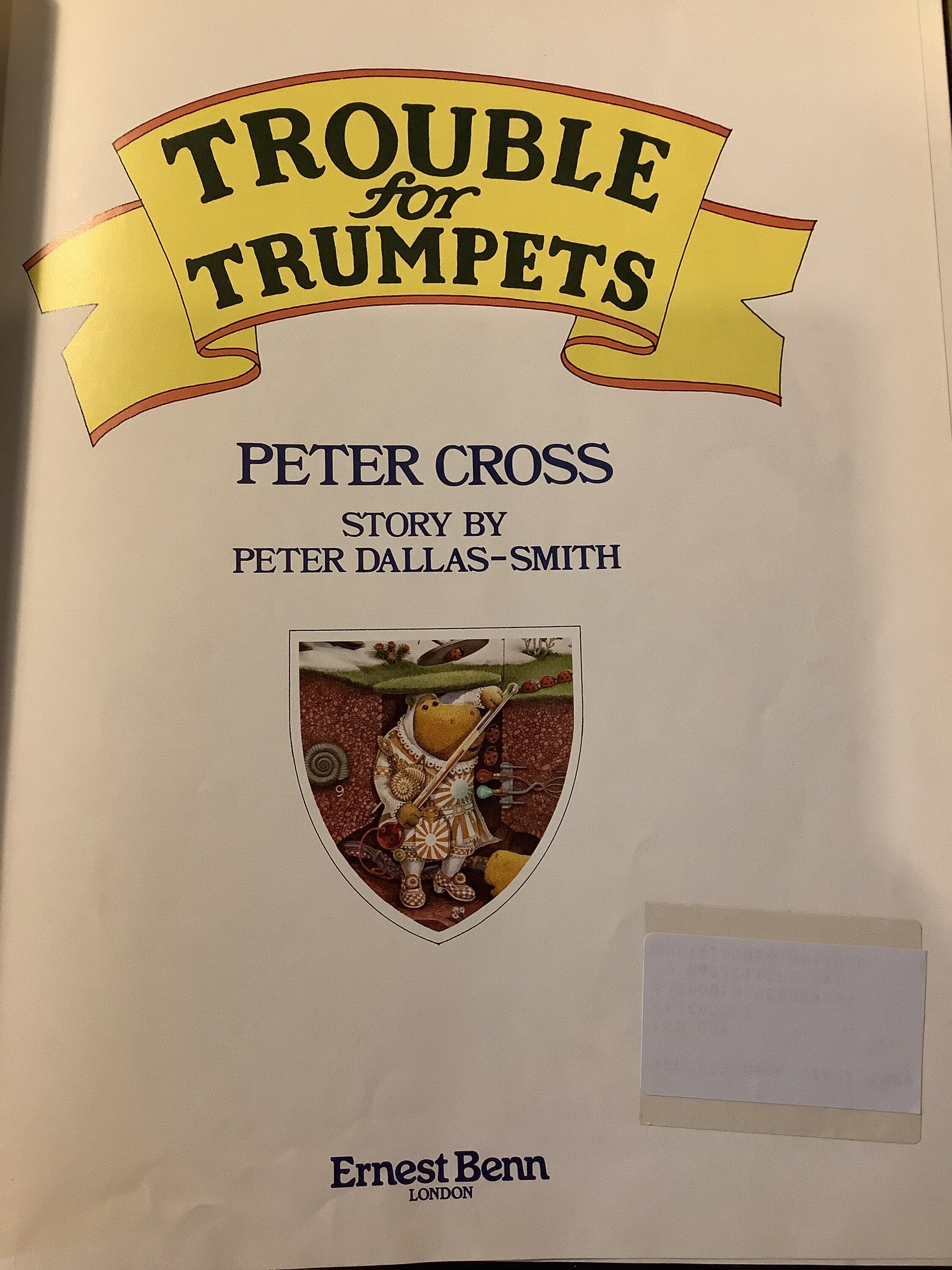 Extremely Rare Vintage 1982 FIRST EDITION 'trouble for Trumpets ...